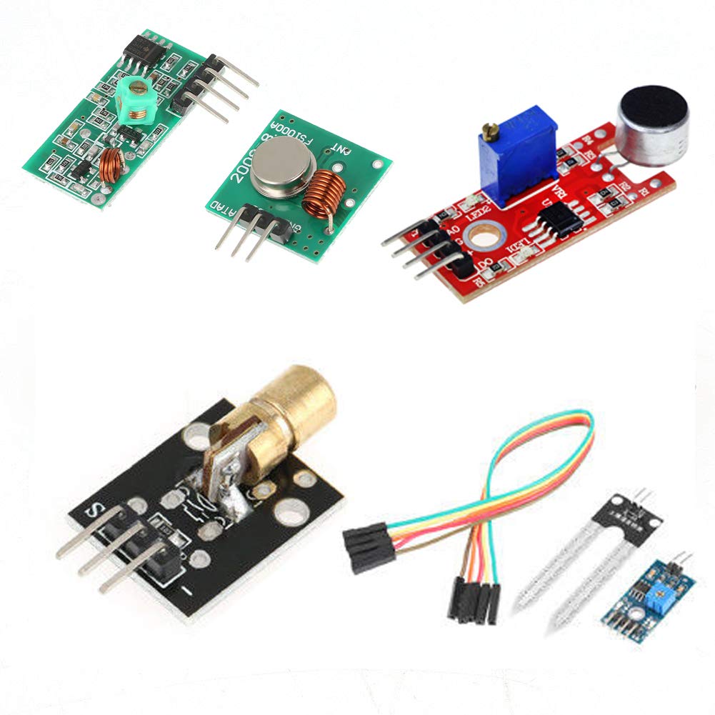 ACEIRMC Sensor Modules Kit, 16 in 1 for Arduino Raspberry Project Super Starter Kits for R3 Mega2560 Mega328 for Nano Raspberry Pi 4b 3 2 Model B K62