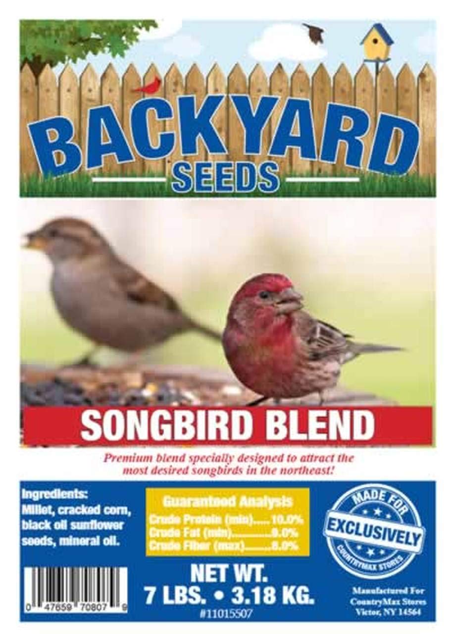 Backyard Seeds Songbird Blend Bird Seed Great Variety (50 Pounds)