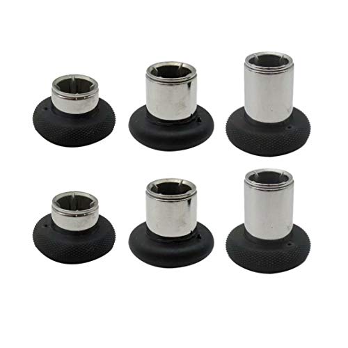6 x Magnetic Interchangeable Thumbsticks for Xbox One Elite Controller Series 2 - Standard (2), Dome (2), Tall (2)