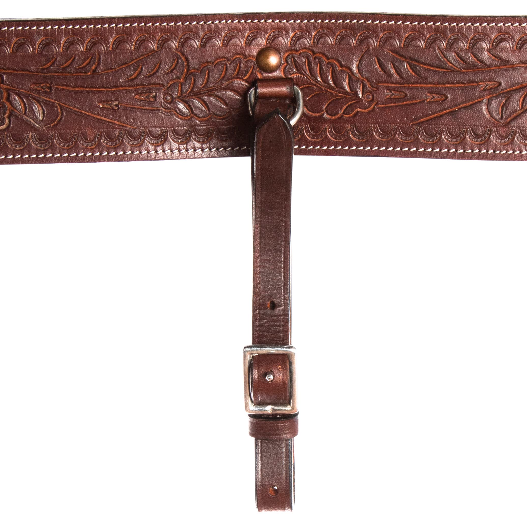 Acerugs PREMIUM TOOLED WESTERN LEATHER REAR FLANK GIRTH HORSE SADDLE BACK CINCH BUCKING STRAP