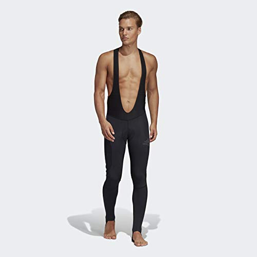 adidas mens Climawarm Padded Winter Bib Tights black Medium