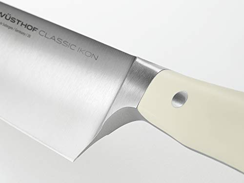 Wüsthof Kochmesser 20 cm Klinge, Classic Ikon Crème (1040430120), geschmiedet, Edelstahl, rostfrei, Küchenmesser sehr scharfe Klinge, weißer Griff