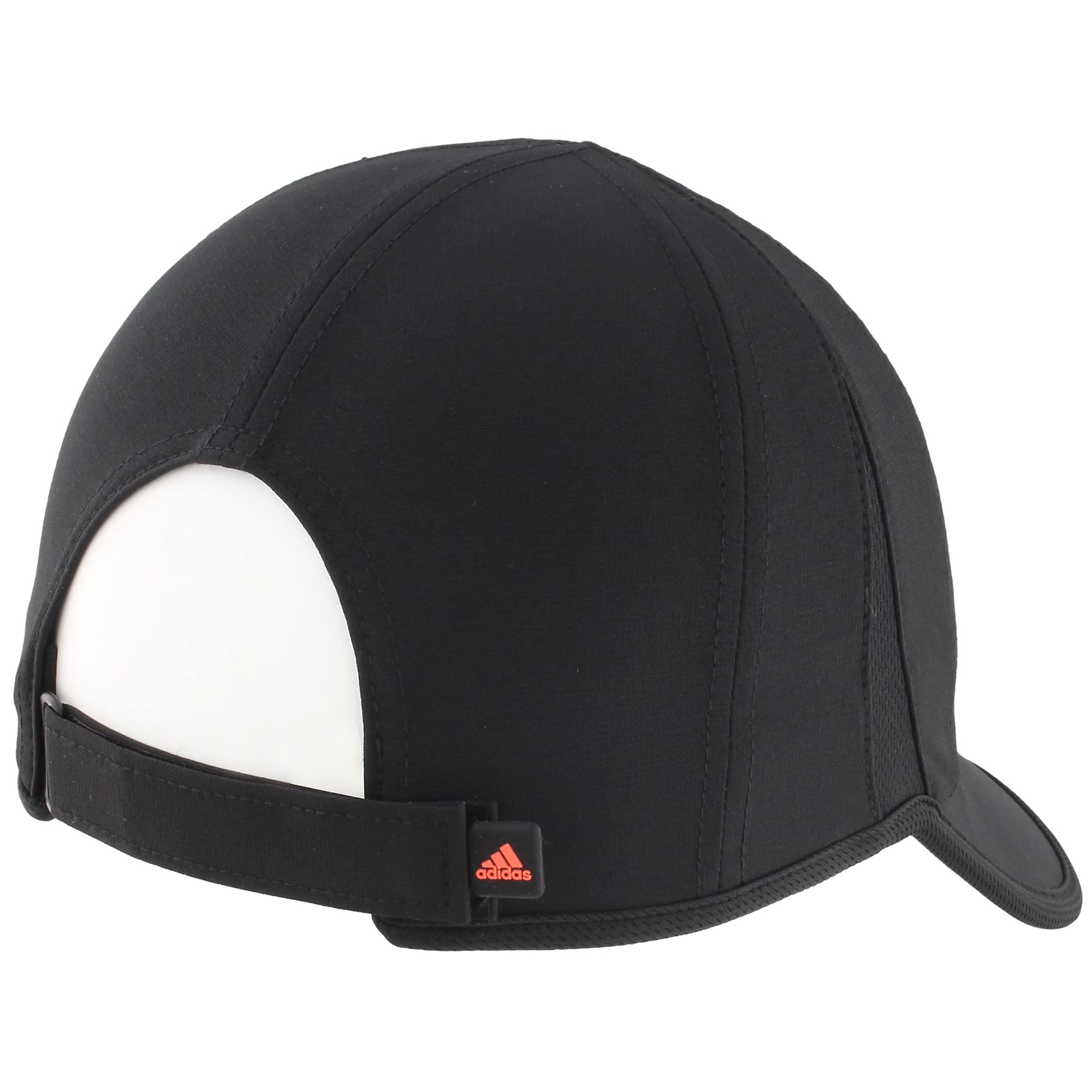 adidas Women's Superlite Relaxed Fit Performance Hat Older Model, Black/Signal Coral/Purple Tint, One Size