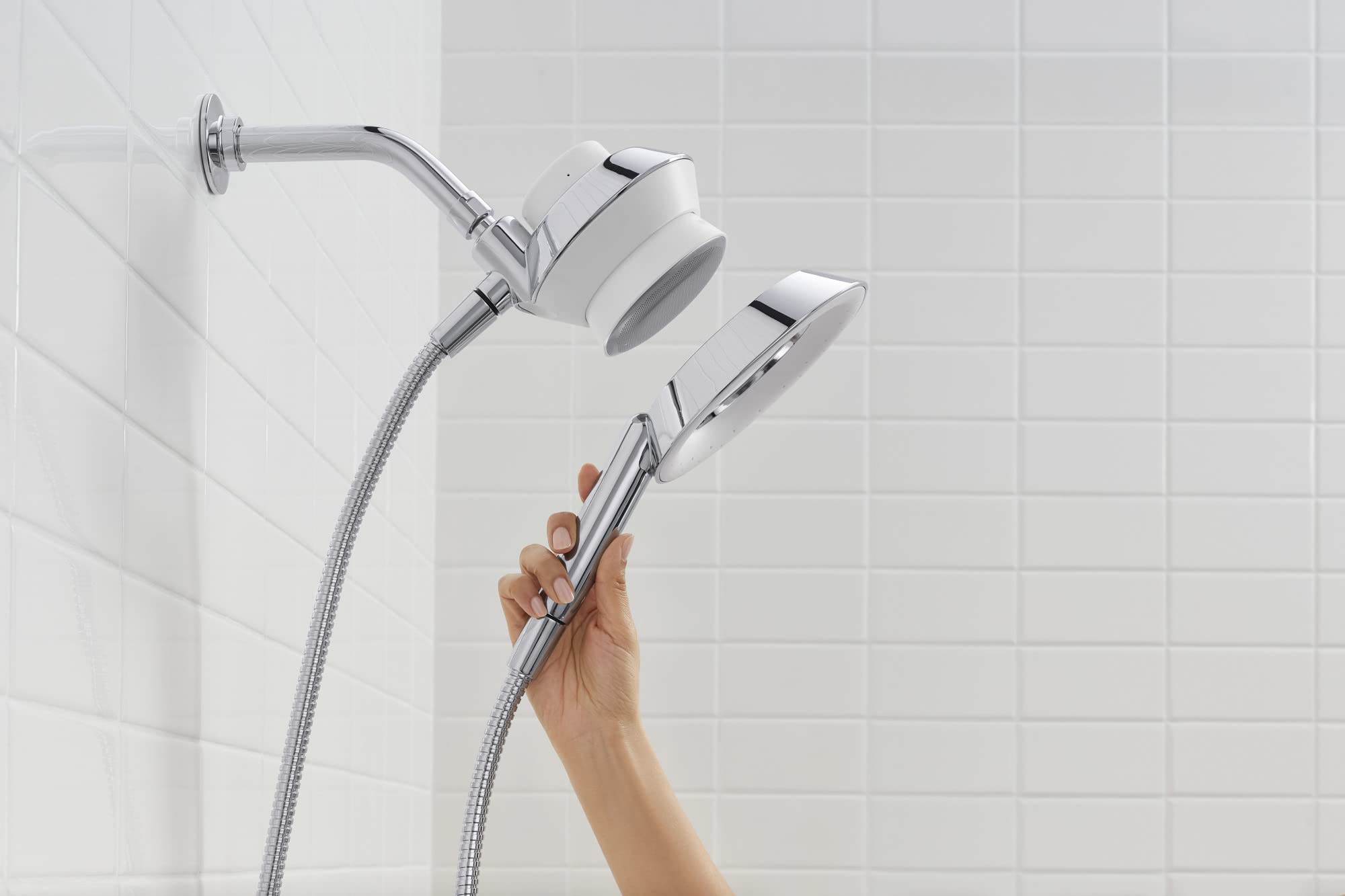 KOHLER 28241-GKE-CP Moxie 1.75 Gpm Handshower and Wireless Speaker, Polished Chrome
