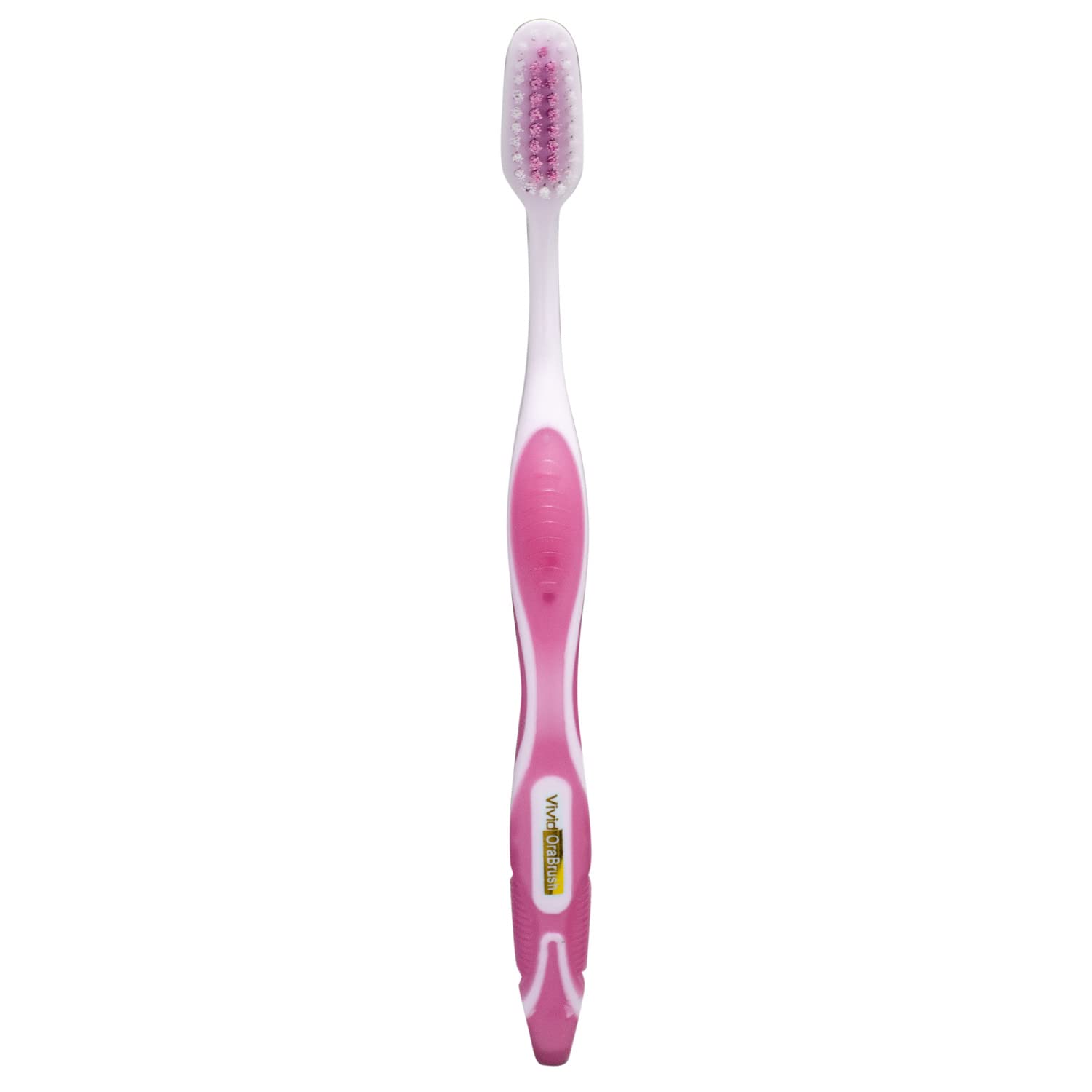 Nylon Filament Toothbrush, Softer Bristles, OraBrush SmartKleen Toothbrush, Pack of 12, by Vivid