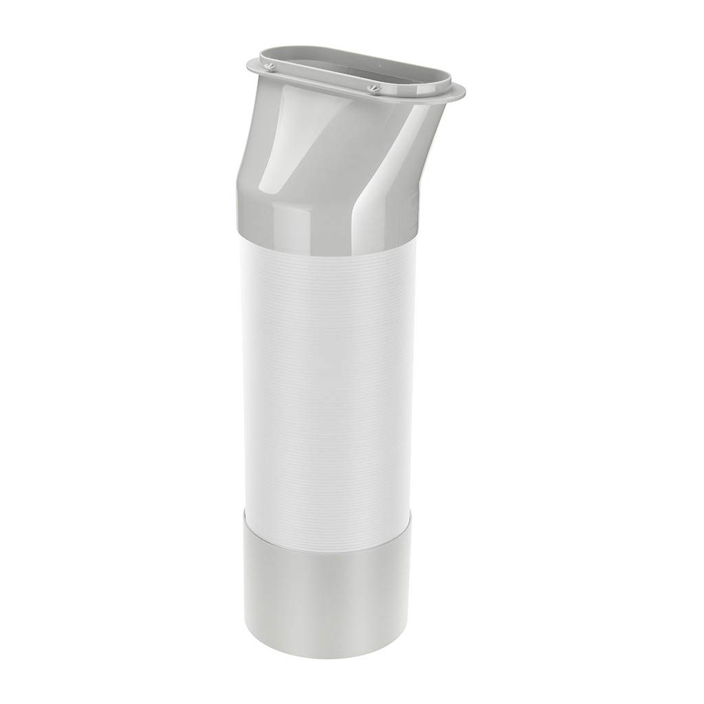 FOLOU 5.9 inch Air Conditioner Portable Exhaust Hose Window Adapter, AC Tube Connector for Vent Seal Kit Plate, Portable Air Conditioning Flat Body Duct Interface Pipe Accessories 15*1.5*7.5cm