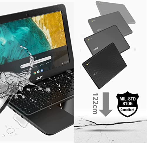 acer Flagship Chromebook 12" HD+ Display Laptop for Student, Intel Celeron N4020 Up to 2.8GHz, 4GB LPDDR4, 32GB eMMC, Webcam, WiFi 5, Zoom Meeting, Chrome OS w/Accessories