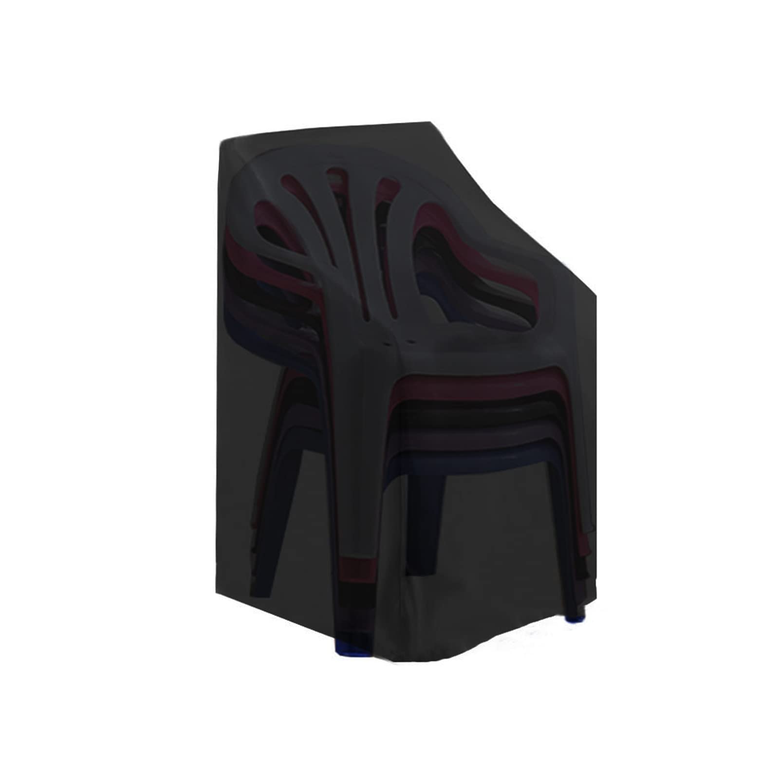 Outdoor Chair Covers Waterproof, Stackable Patio Chair Covers, Outdoor Furniture Covers, Durable 600D Oxford Barstool Chair Covers, Fits for 4-6 Stackable Dining Chairs,25.2"Lx 25.2"Wx 47.24Hx 27.56"H
