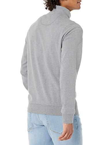 Amazon Essentials Men's Lightweight French Terry Quarter-Zip Mock Neck Sweatshirt, Red, Medium