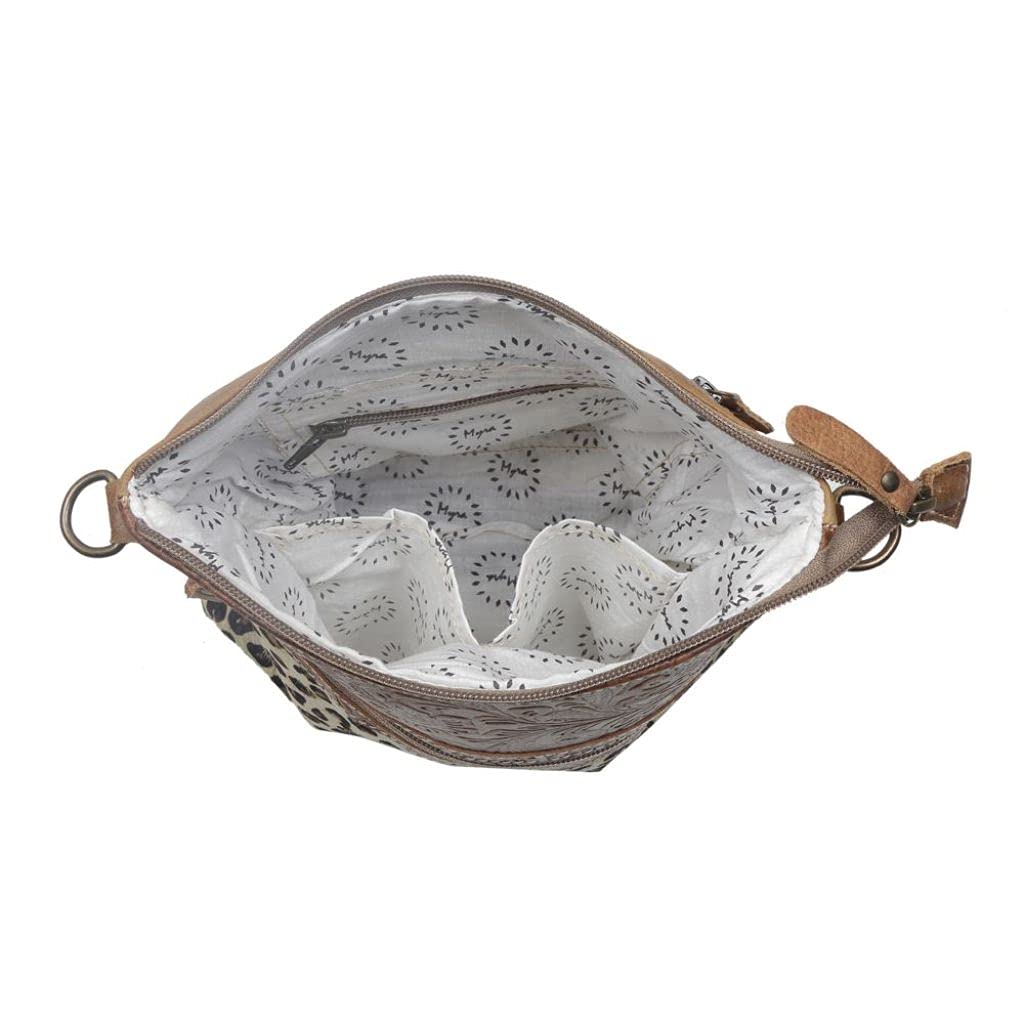 Myra Bag Dynamic Leopard Print female Cowhide Bag Upcycled Cowhide & Leather S-2836