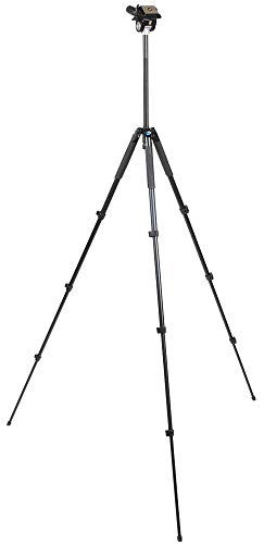 SLIK Sprint PRO III Travel Tripod EZ w/SH-707E 2-Way Head for Mirrorless/DSLR Sony Nikon Canon Fuji Cameras and More - Black (611-853)