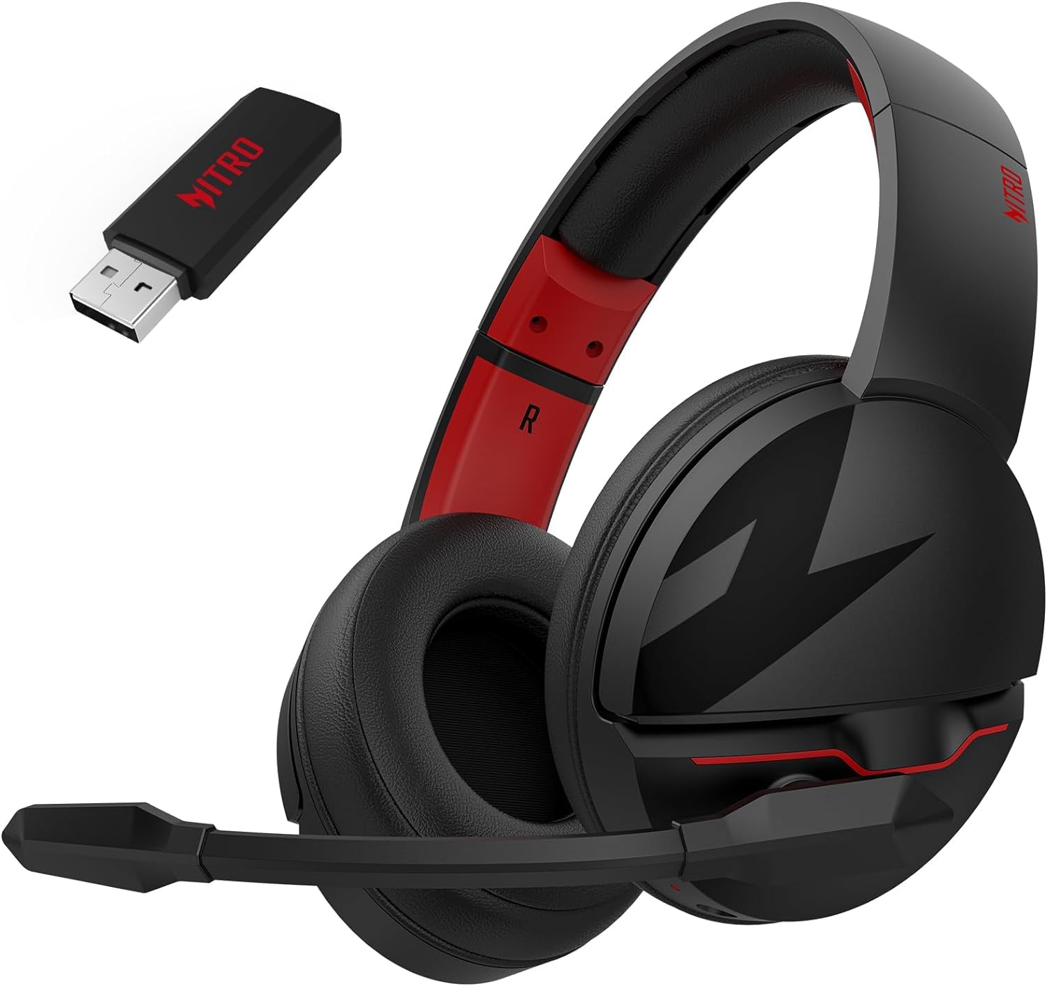 acer K2 Dual Wireless Gaming Headset,with Noise Canceling Microphone,2.4GHz Wireless + Bluetooth -100-Hr Battery Life,for PS5,PS4,Mac,Switch,PC,Mobile,Tablet,Laptop Computer