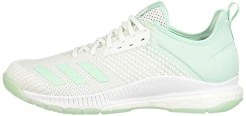 adidas Women's Crazyflight X 3 Parley Shoes, White/Clear Mint/Clear Mint, 9 M US
