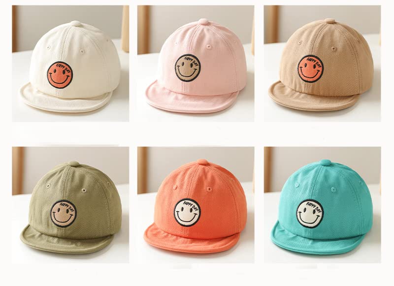 Baby Baseball Cap Toddler Infant Sun Hat Breathable Kids Boys Girls Cute Cap Hat for Spring Summer (White)