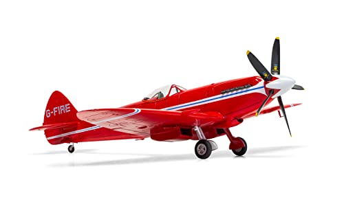 Airfix Model Set - A05139 Supermarine Spitfire MKXIV Civilian Schemes Model Building Kit - Plastic Model Plane Kits for Adults & Children 8+, Set includes Sprues & Decals - 1:48 Scale Model