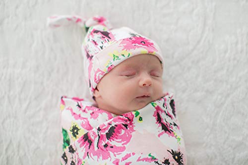 Baby Be Mine Maternity Nursing Delivery Robe & Baby Girl Swaddle Blanket Set with Daddy T-Shirt (Small/Medium Robe -Large Tshirt, Amelia)