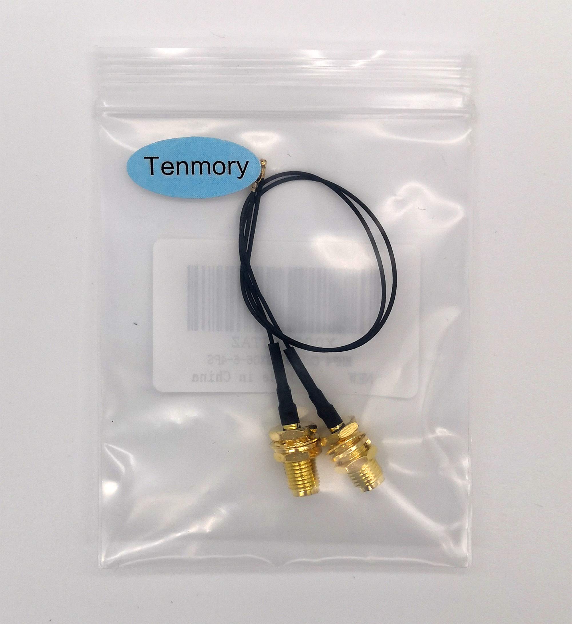 Tenmory UFL to SMA M.2 NGFF U.FL to RP-SMA Female MHF4 IPX4 IPEX4 Ipex Connector Pigtail Antenna Extension Cable (15cm (2 Pcs))