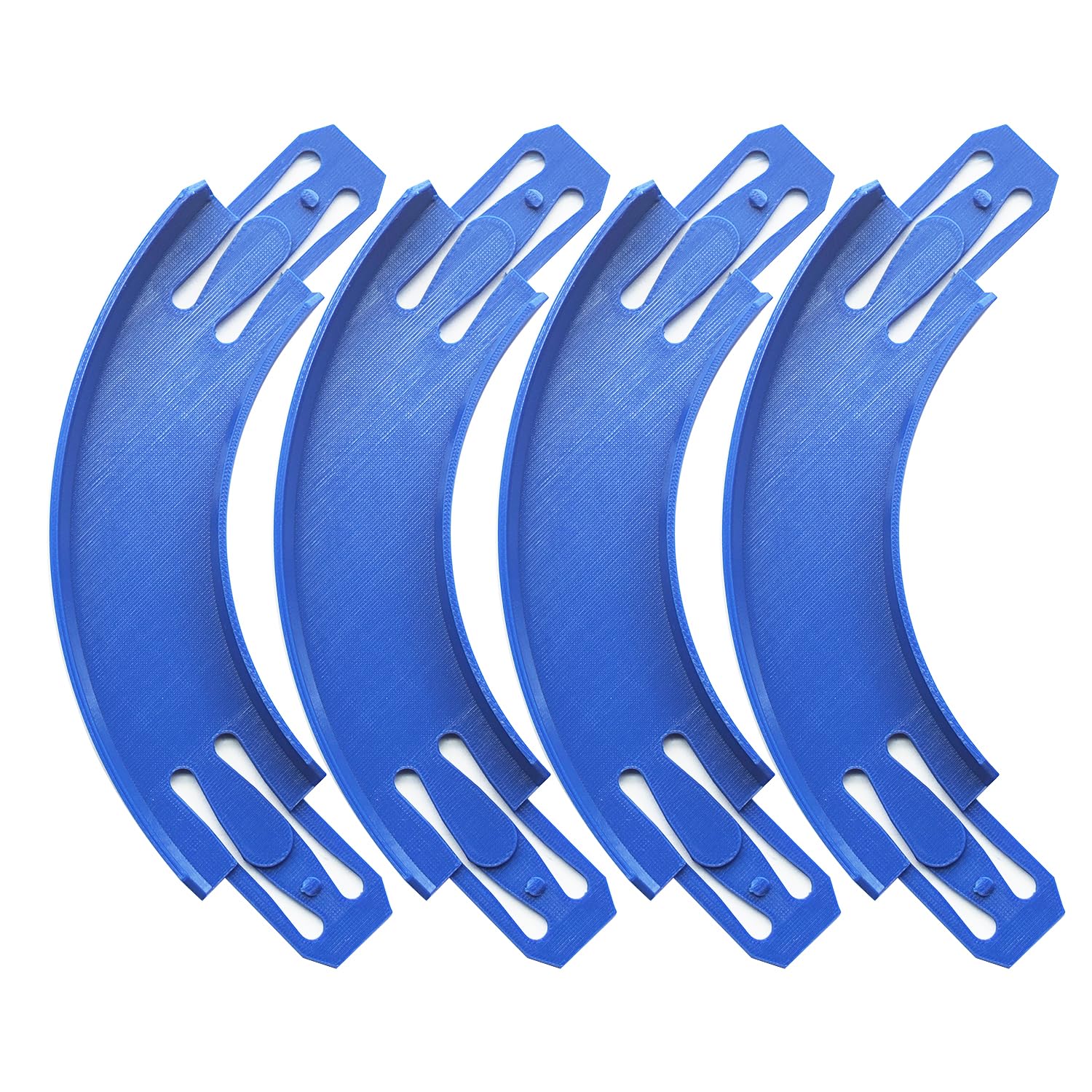 ARSUNOVO Racetrack Connectors Compatible with Hot Wheels,90 Degree Banked Turn,4 Packs，Upgrade Edition