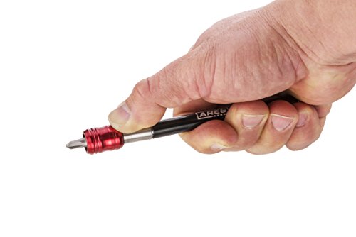 ARES 70206 - Drill Extension Bit Holder - 6-Inch Quick Release - Works With All 1/4-Inch Drive Bits - Quick Release Mechanism Makes Changing Bits a Breeze