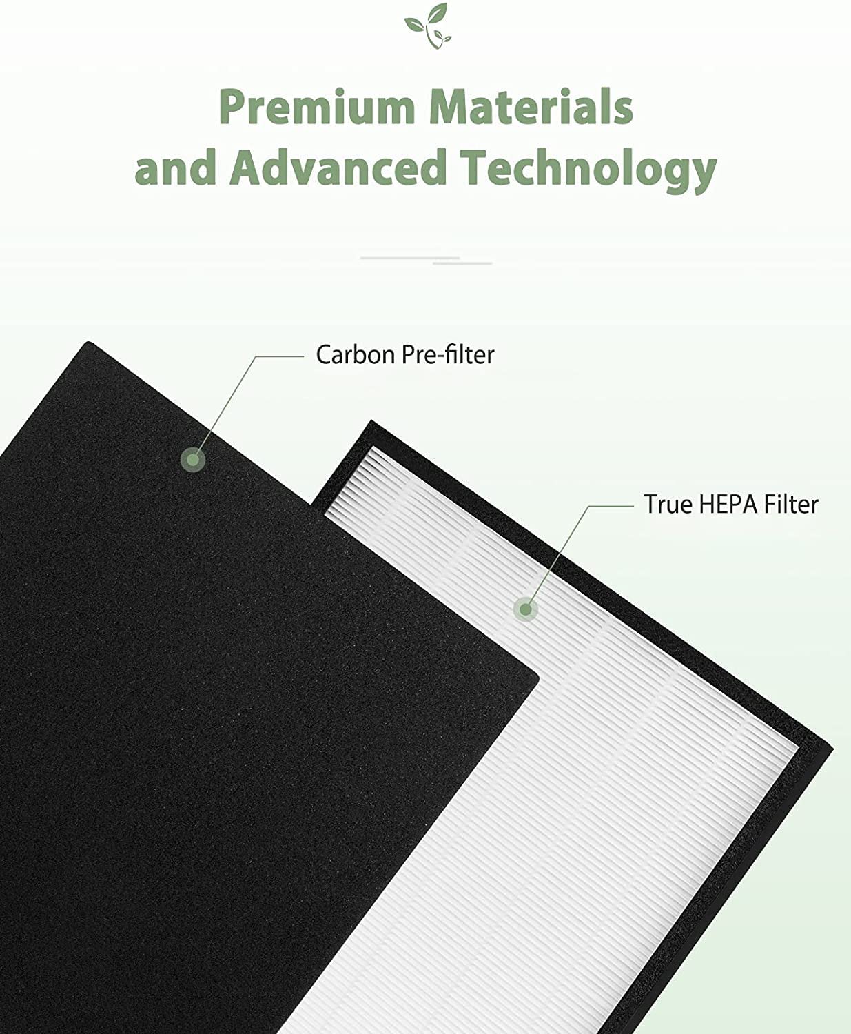 Future Way 2-Pack FLT5900 Filter J Compatible with Germ Guardian AC5900WCA Air Purifier, with 4 Carbon Filters, Part# FLT5900