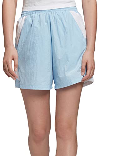 adidas Originals Women's Large Logo Short Clear Sky/White Small