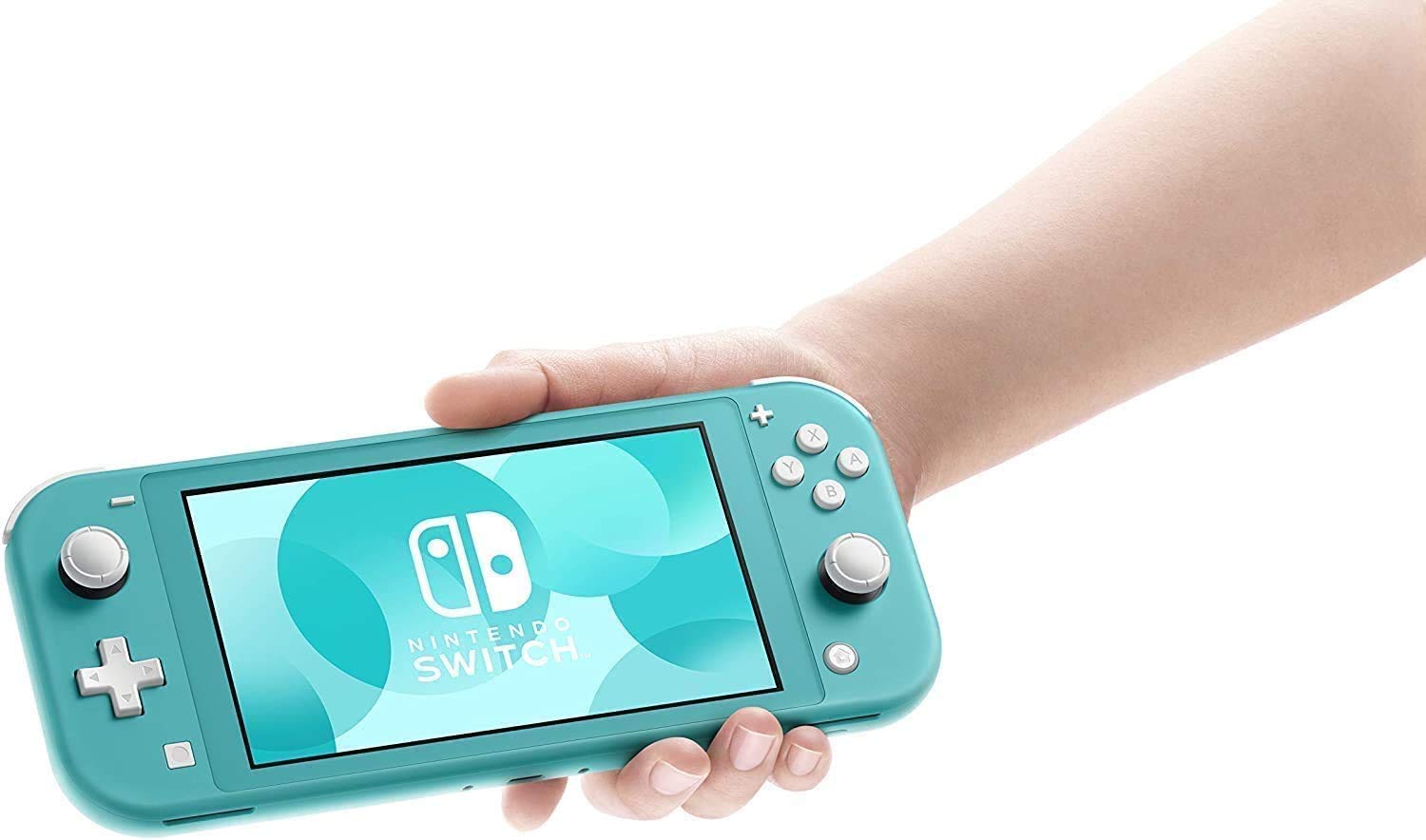 Newest Nintendo Switch Lite Game Console, 5.5" LCD Touchscreen Display, Built-in Plus Control Pad, W/Hesvap 128GB Micro SD Card, Built-in Speakers, 3.5mm Audio Jack (Turquoise Blue)