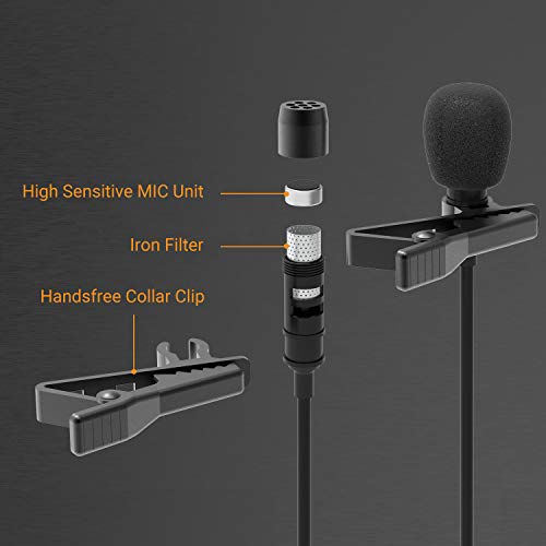 Cubilux MLC-3 USB C Dual Lavalier Microphones with 3.5mm Jack, Type C Double Lapel MIC Compatible with iPad 10, iPad Pro iPad Air 5/4, Google Pixel 8/7/6 Pro 7a/6a Pixel Fold Pixel Tablet, 10 FT