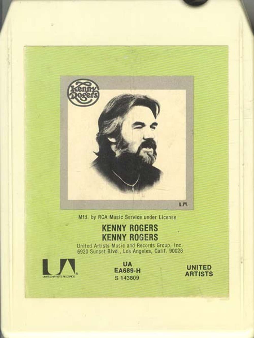 KENNY ROGERS: Self-Titled -20284 8 Track Tape