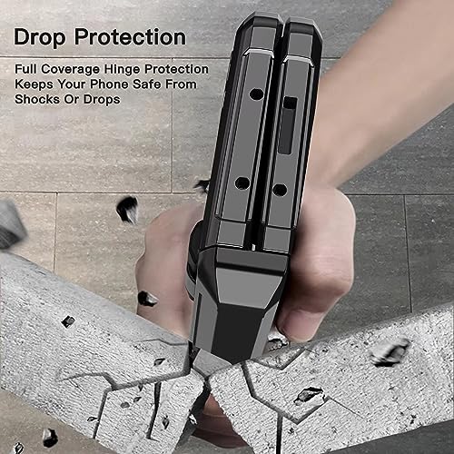 Hoerrye ππ©π π«ππππ for Samsung Galaxy Z Fold 5 Case with Screen Protector & Kickstand Hinge Protection 360 Military Grade Full Body Phone Cover for Z Fold 5 2023 (Black)