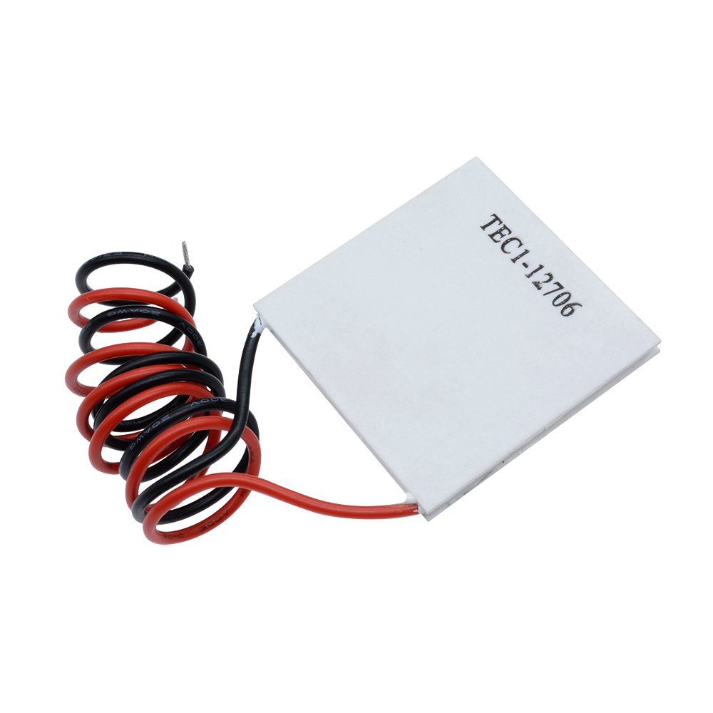 Peltier Module TEC1-12706,Aideepen 12V 6A 60W Heatsink Thermoelectric Cooler Cooling Peltier Plate Module Peltier Cooler 40x40MM 5PCS Compatible with Peltier Fan/Cold Plate