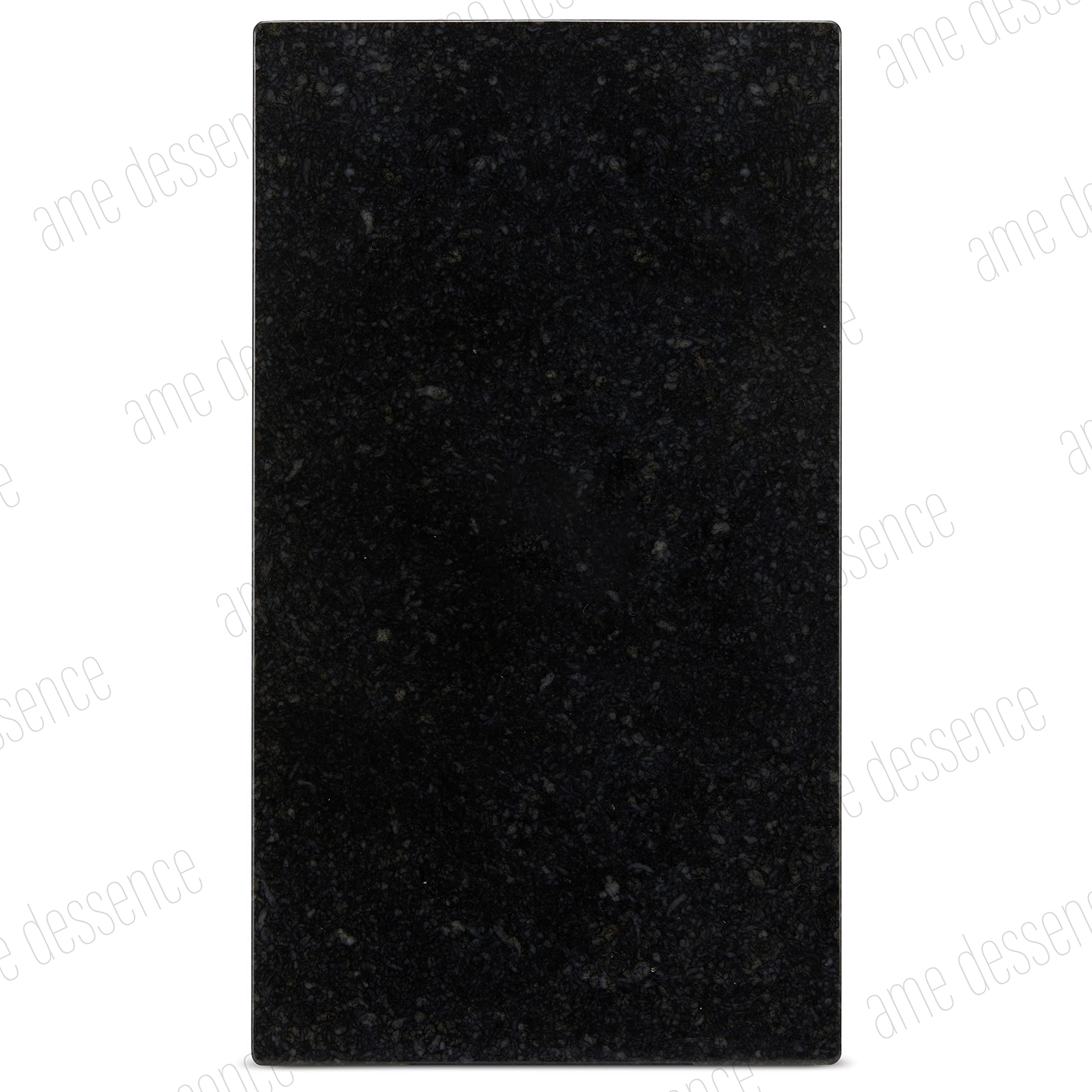 AME D'ESSENCE 14 3/4" x 8 1/4" Onyx Faux Marble Melamine Serving Board for Meat, Cheese, Vegetables, Bread, and Charcuterie - Decorative Serving Board for Kitchen and Dining Room