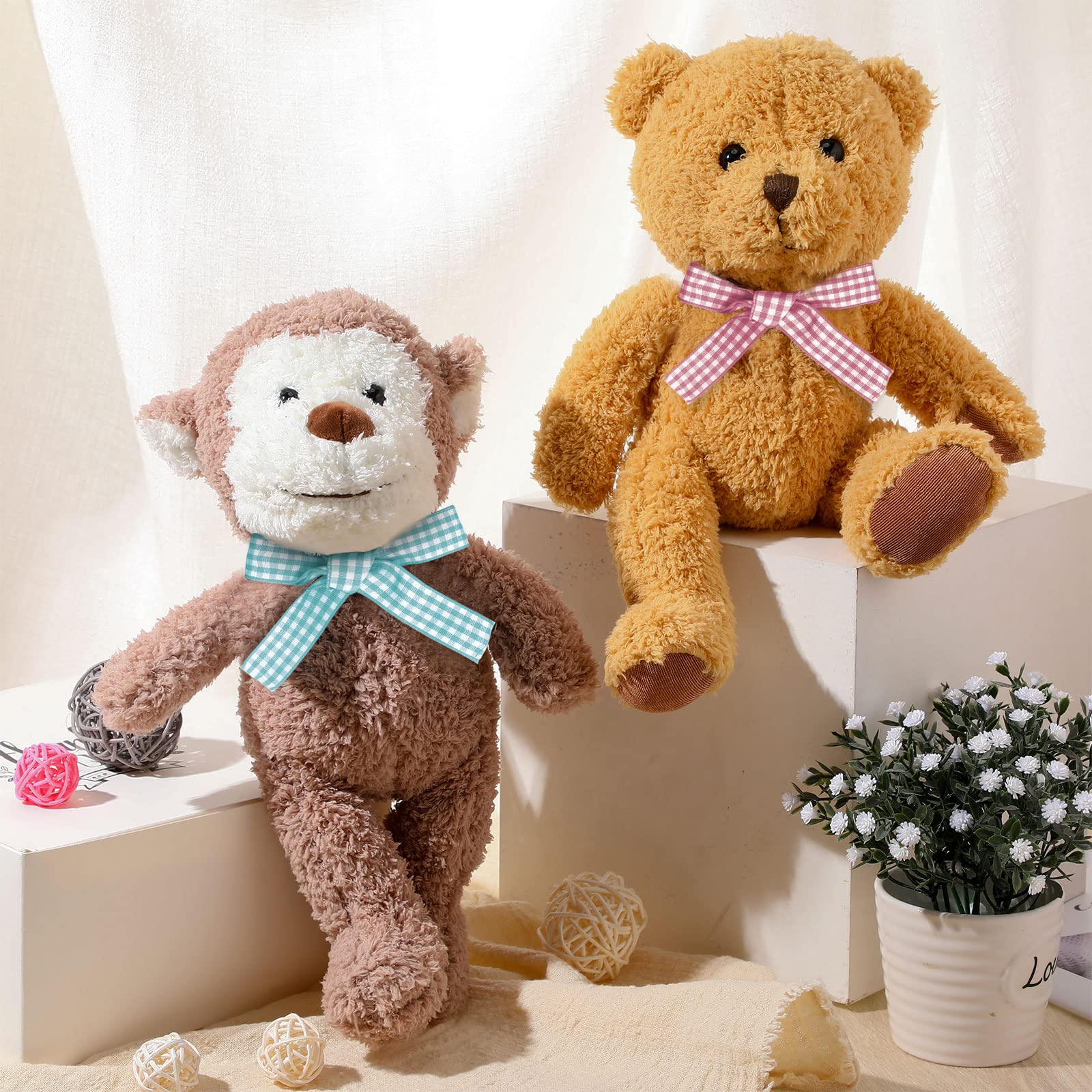 Civaner 7 Pcs Stuffed Animals Bulk 12.5 Inch Cute Soft Animal Plush Toys for Kids Birthday Gifts Baby Shower Party Decorations (Jungle)