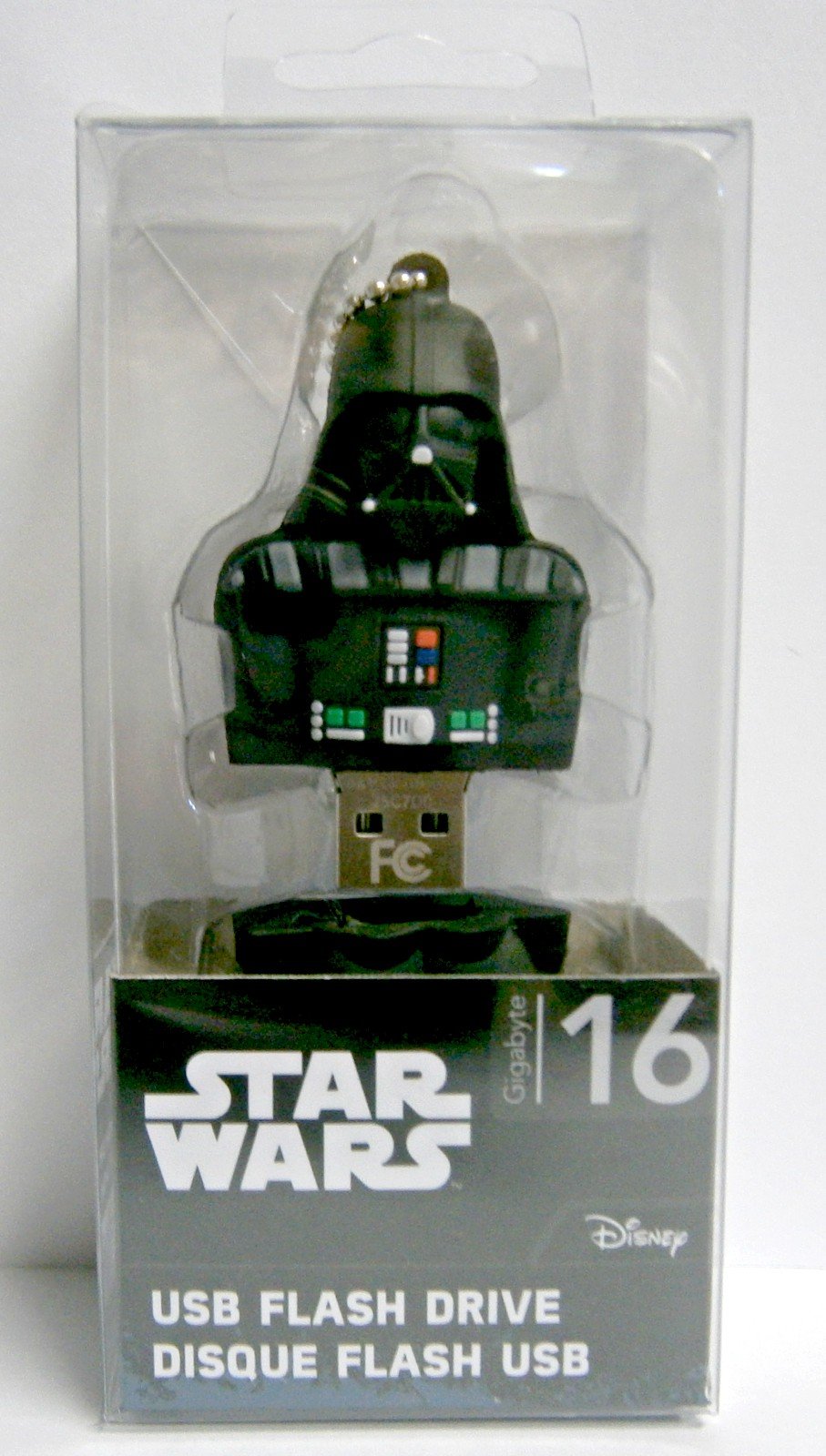KIDdesigns USB 2.0 Flash Drive, 16GB, Star Wars Darth Vader, Black, LYU16CVFXV6