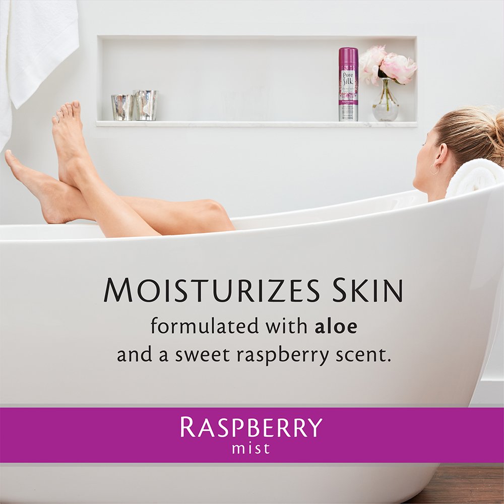 Pure Silk Spa Therapy Shave Cream for Women, Raspberry Mist, 7.25 Oz