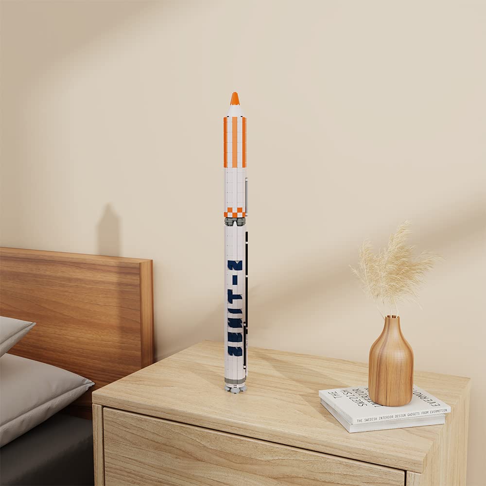 638 Pieces Zenit-2 Rocket Building Block Set,Launch Vehicle Outer Space Model Rocket for Kids Aged 8+, Space Shuttle Rocket STEM Science Building Kit,Creative Gift for 8 9 10 11 12 Year Old Boys Girls