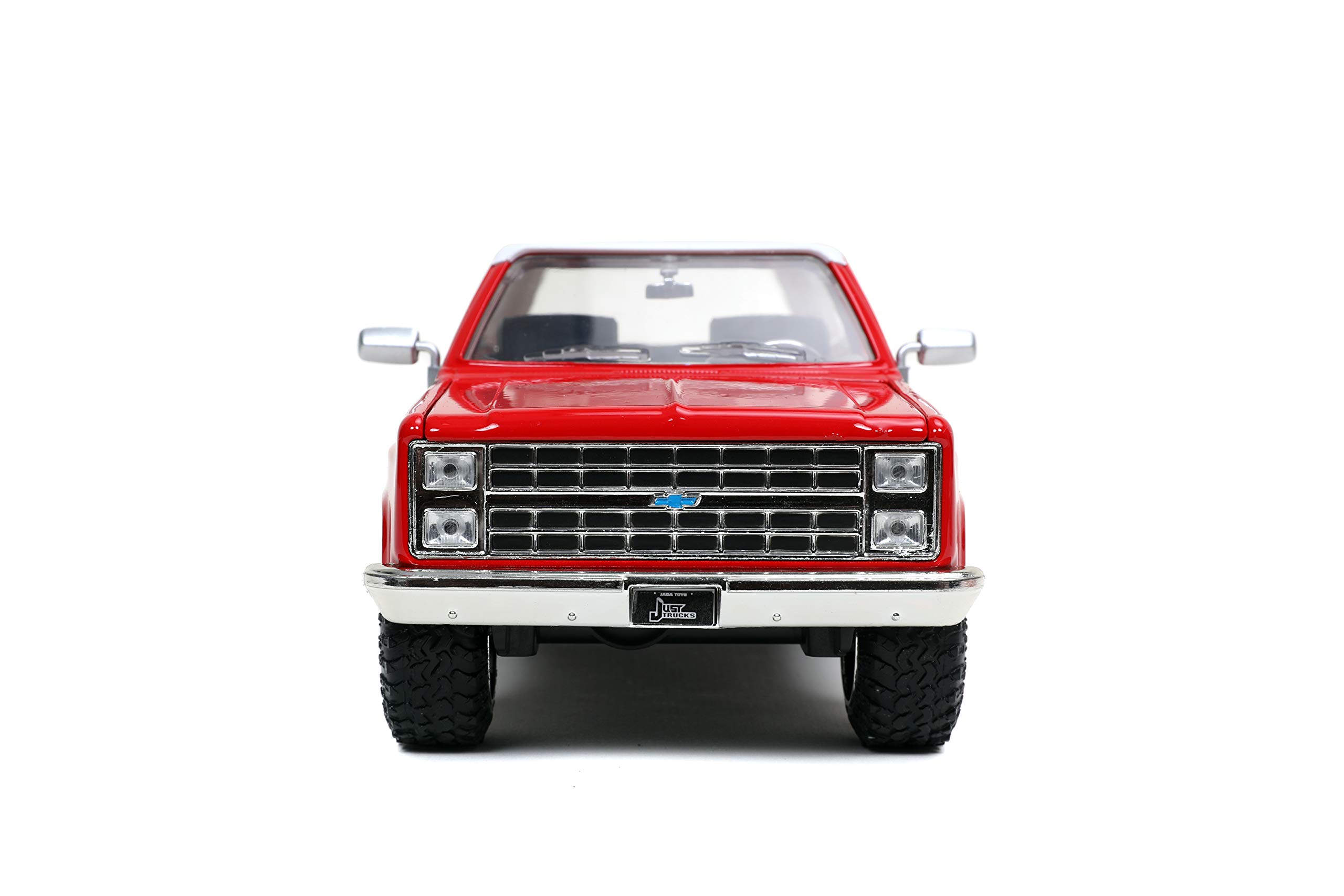 Jada Toys Just Trucks 1:24 1980 Chevy Blazer with Rack Die-cast Car Red, Toys for Kids and Adults