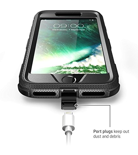 i-Blason Armorbox Case for iPhone SE 2022 (3rd Generation), [Built-in Screen Protector] Full-Body Rugged Holster Case for iPhone SE 2022/ iPhone SE 2020/ iPhone 8/7, Black