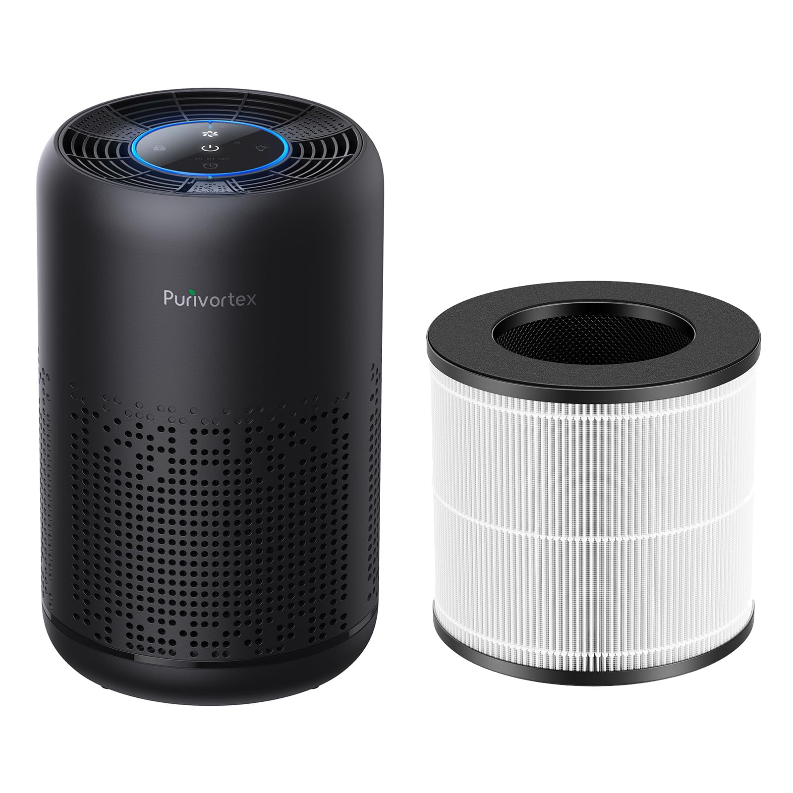 Air Purifiers Plus One More HEPA Filter for Better Sleep, Filters Smoke, Pet Dander, Odor, Dust, Sleep Mode, Speed Control, Portable - AC300