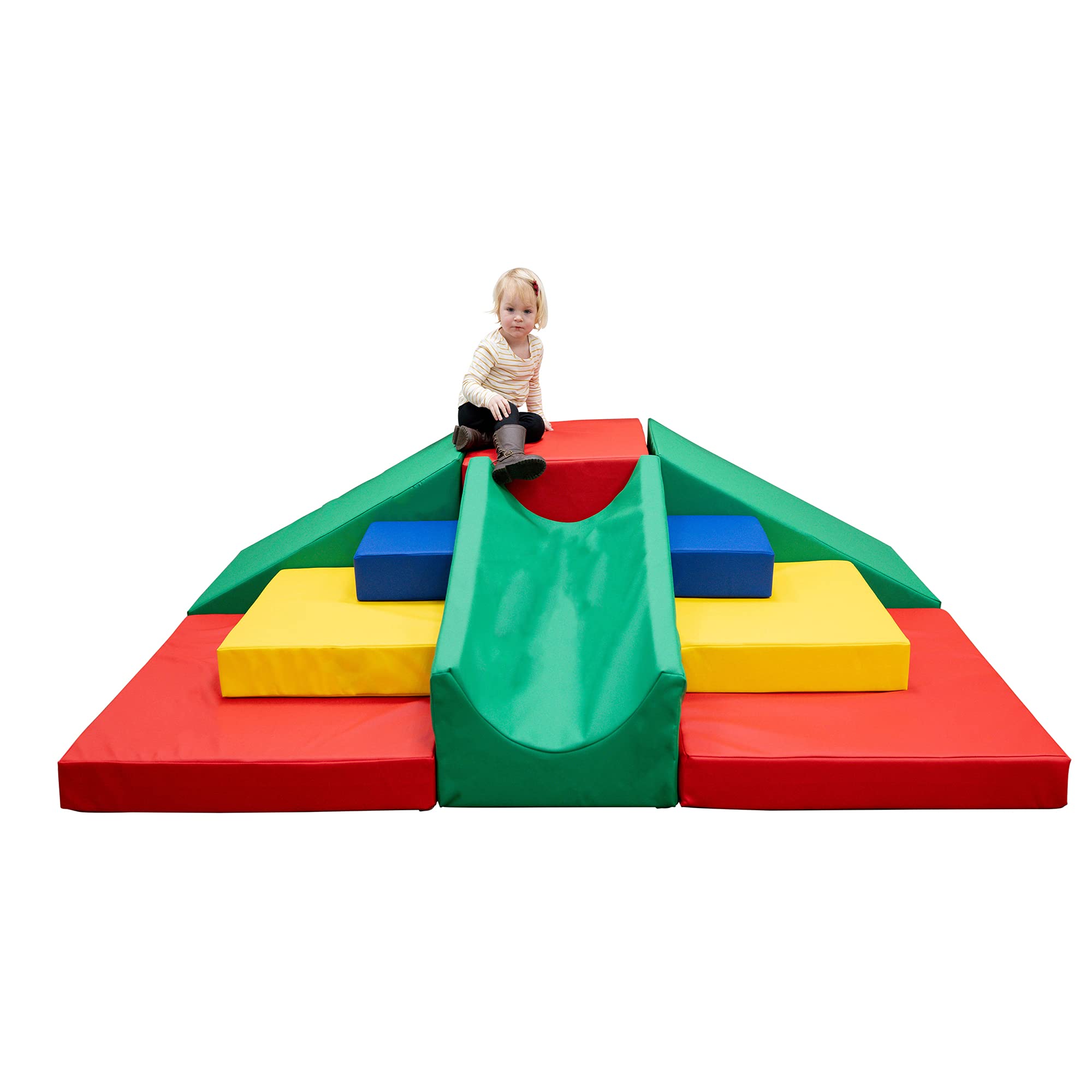 Children's Factory Highlands Climber, Rainbow, CF322-217, Baby Playroom Climber, Indoor Playground for Classroom or Daycare, Toddler Nursery Activity,multi