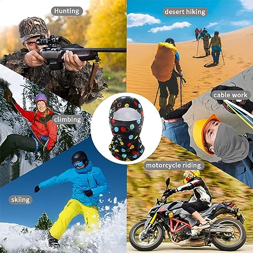 Achiou Ski Mask for Men Women, Summer Balaclava Face Mask, Shiesty Mask UV Protector Lightweight for Motorcycle Snowboard