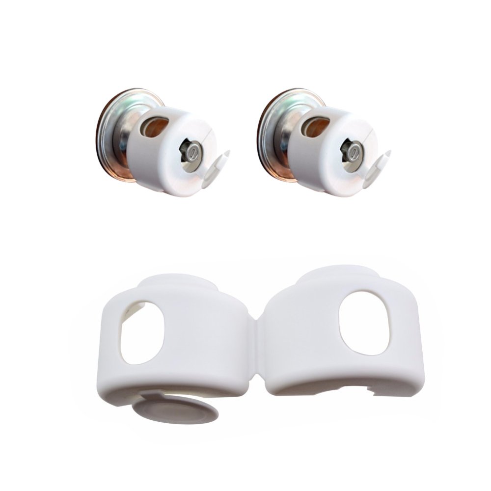 TruBabe Door Knob Safety Covers ChildProof - 4 Pack- Door Knob Covers Safety - Child Proof Safety Locks