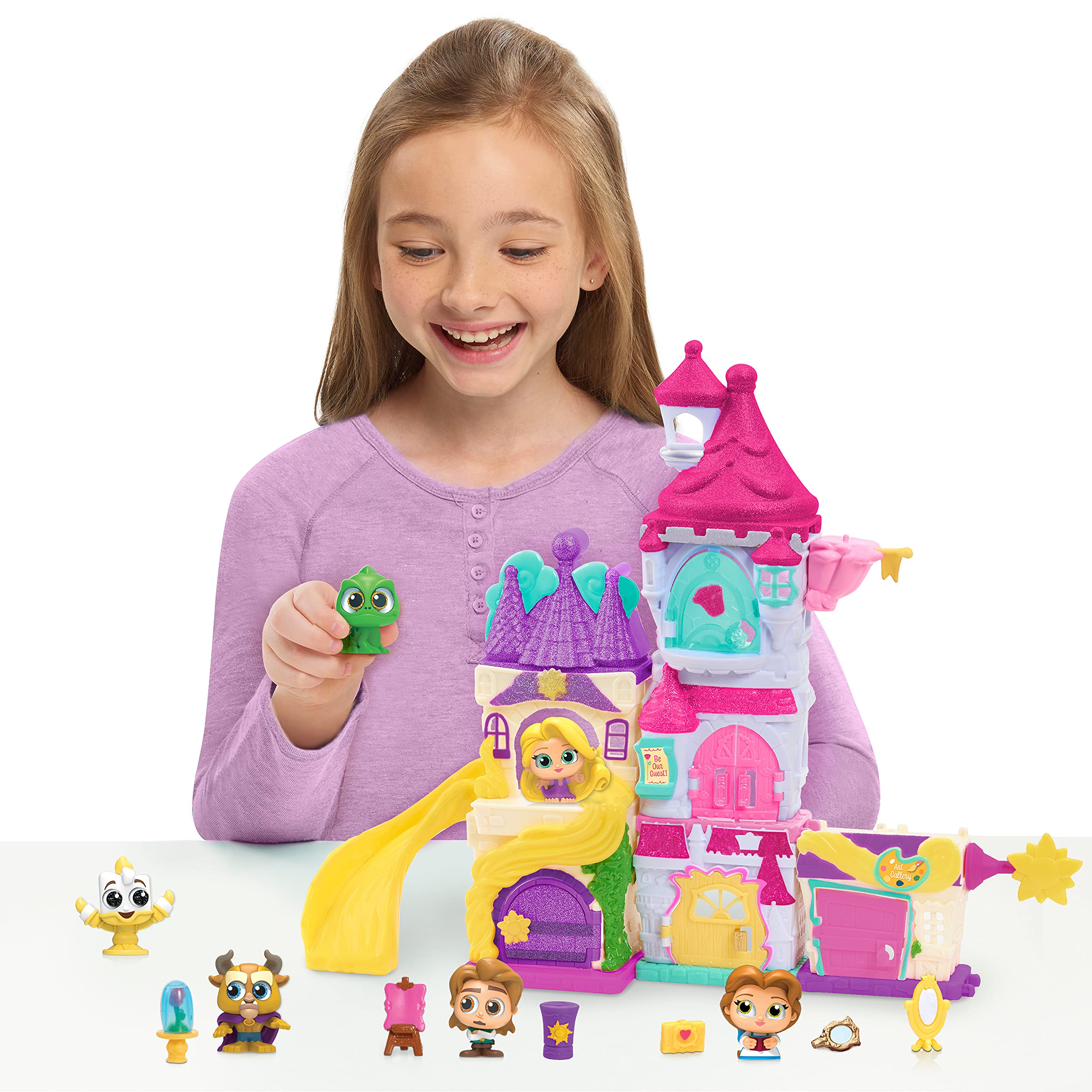 Disney Doorables Enchanted Princess Playset, 1.5-inch Collectible Figures