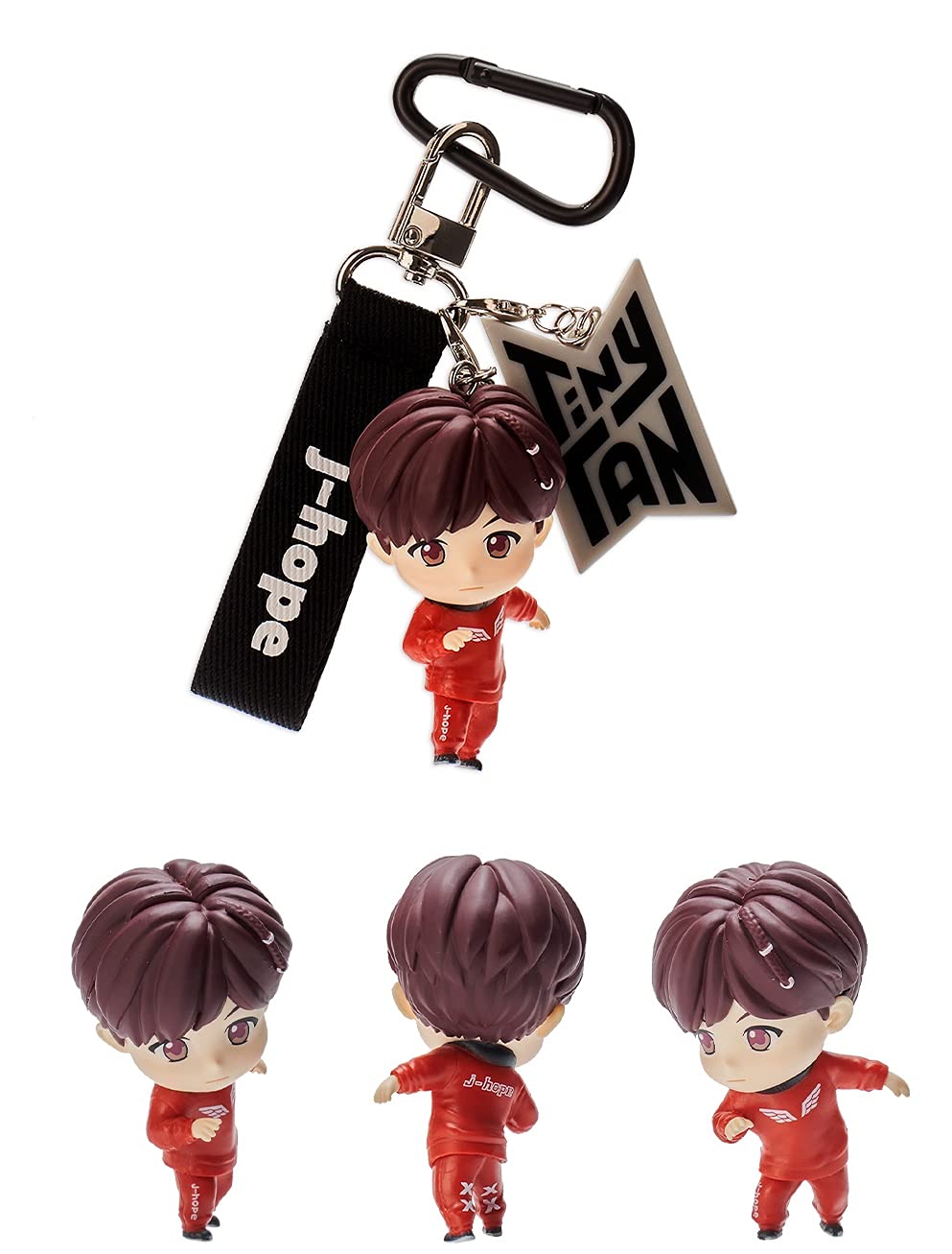 6708 BTS Tinytan Figures SUGA Keychain Keyring Kpop Merchandise Bag Accessory Official Authentic Figurines (SUGA)