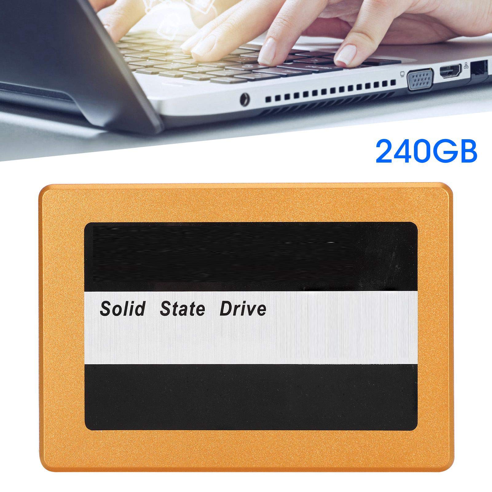 Okuyonic SSD, Portable 2.5in Solid State Hard Disk 8GB/60GB/120GB/240GB/480G/1TB SSD Convenient Durable Good Performance for Computer for Storing Backup Files(#3)