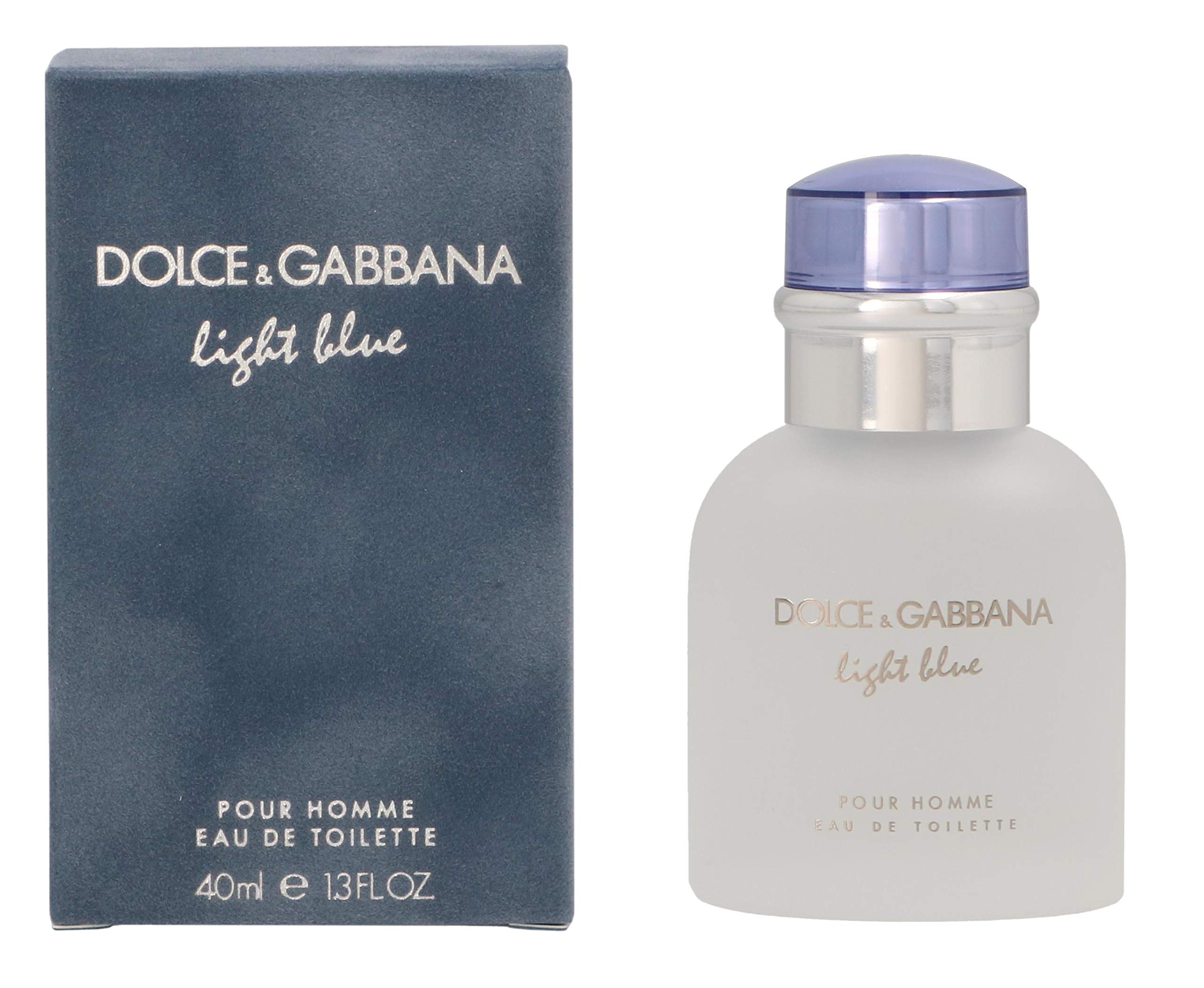 Dolce & Gabbana (DOPG8) Light Blue Pour Homme | Eau de Toilette Spray | Fragrance for Men | Fresh Aromatic Mediterranean Scent | 40 mL / 1.3 oz