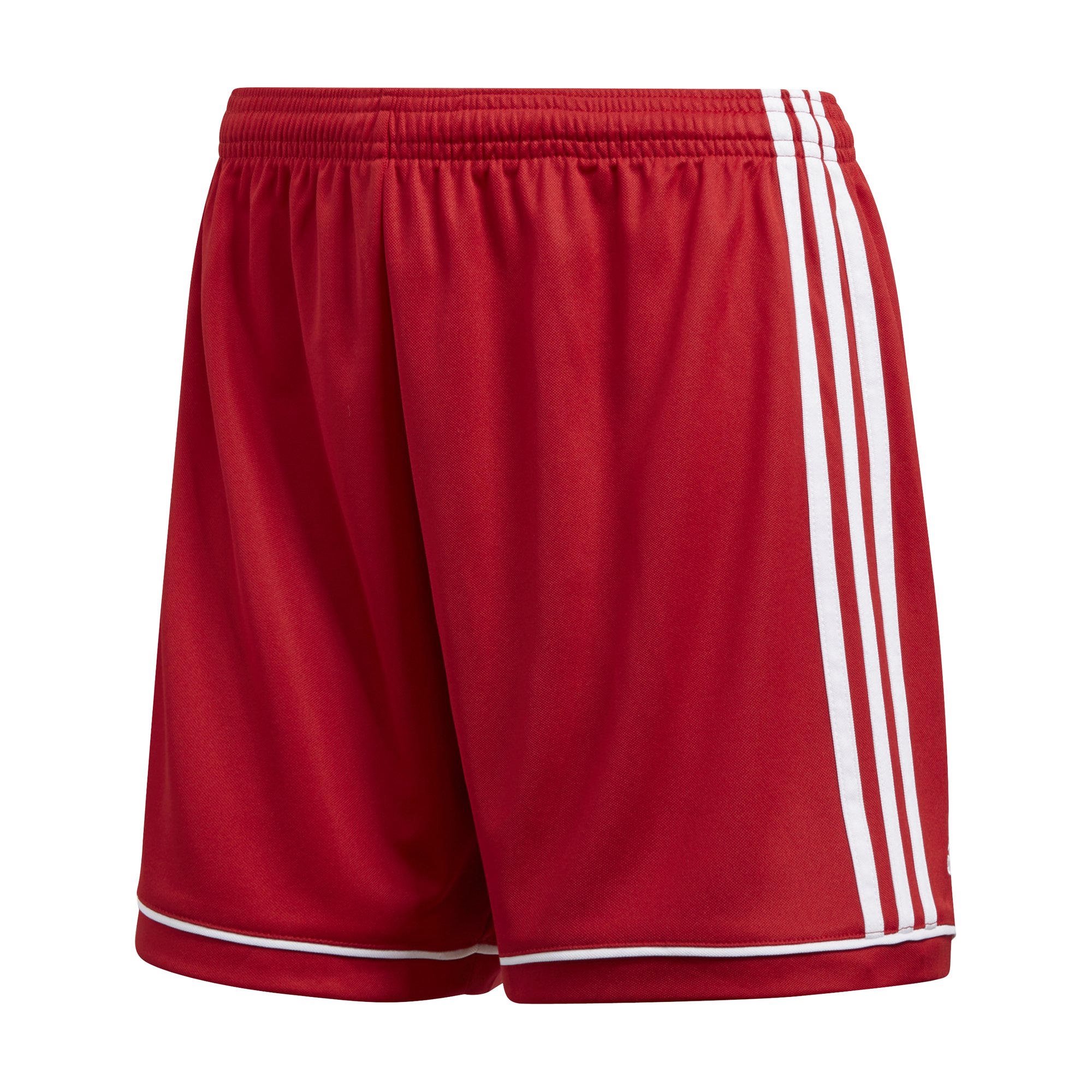adidas womens Squadra 17 AEROREADY Climalite Regular Fit Quarter Length Soccer Shorts, Power Red/White, X-Small