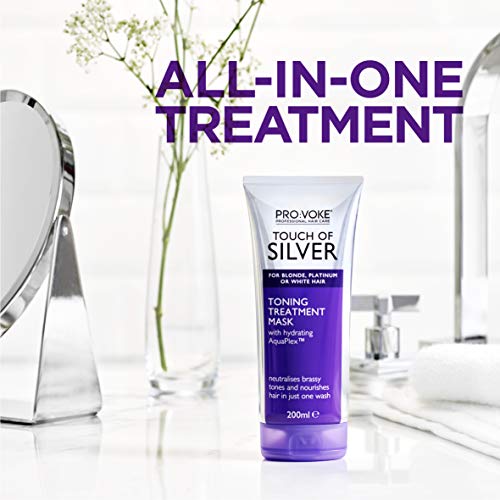 PROVOKE Toning Treatment Mask for Blonde, Platinum, White or Grey Hair - 200 ml