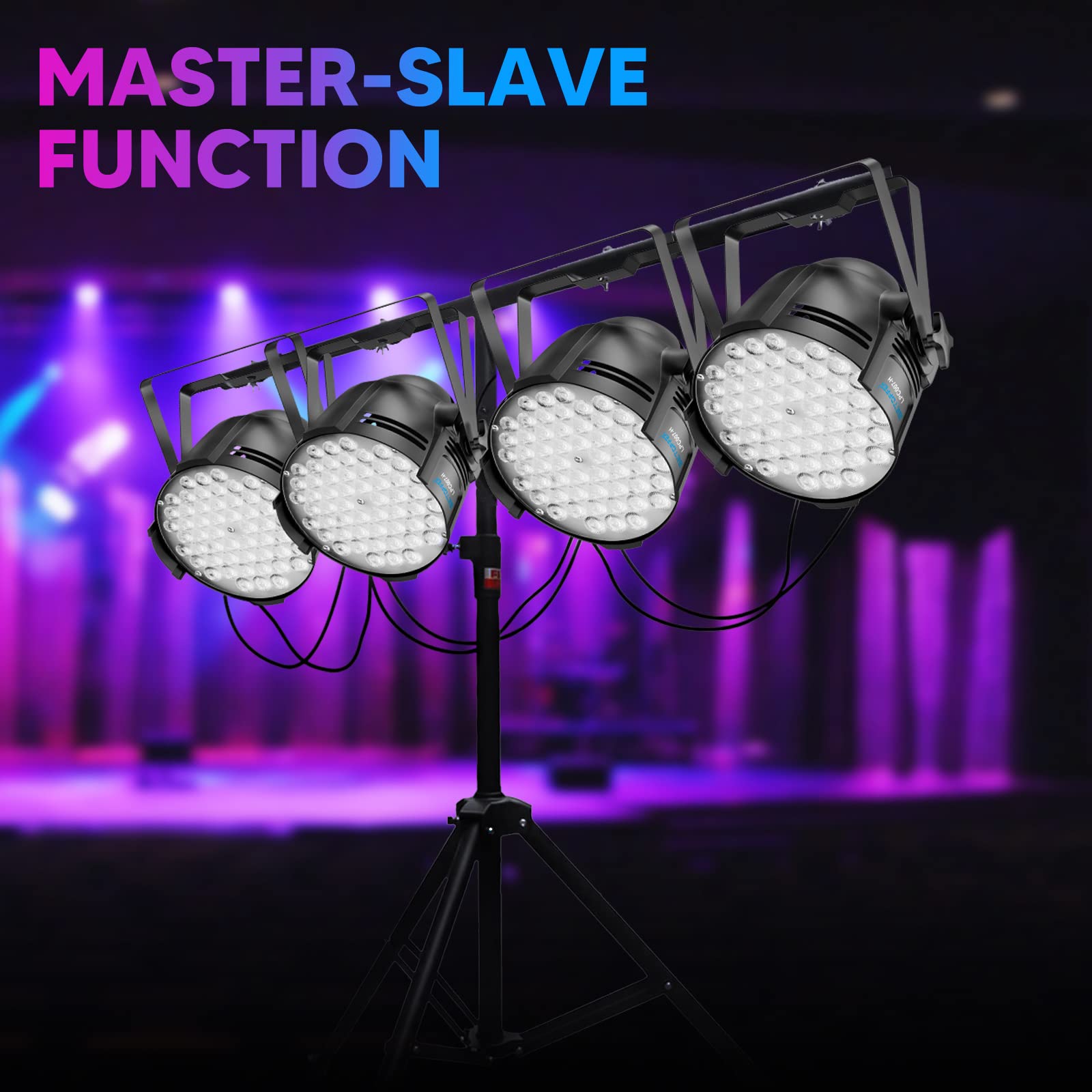 Betopper Strobe Light - Stage Lights Par Lights 54x3W RGB 3-in-1 dj Lights for Parties Professional Disco Backdrop Birthday Dancing Lights for Wedding Bar Yard Room