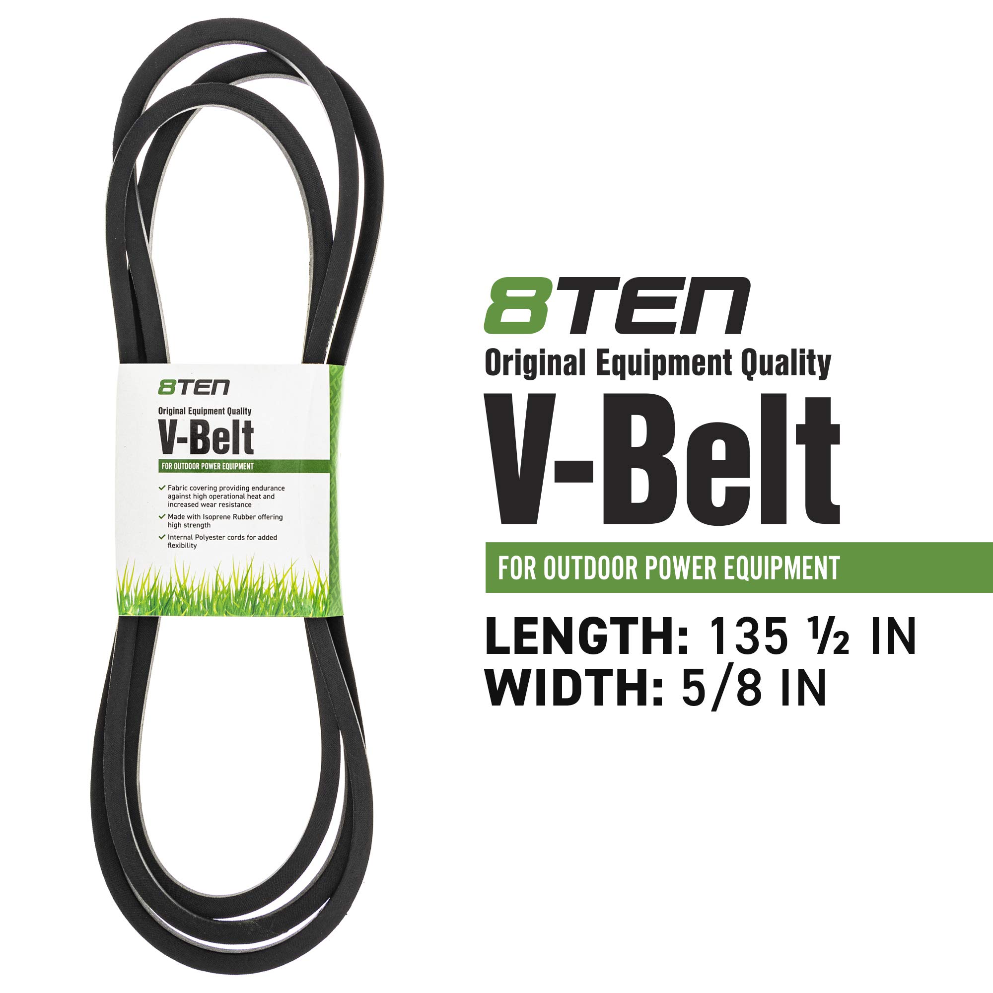 8TEN Deck Belt for Husqvarna 539109243 48 inch Zero Turn Z248F Z4822 Z4824 WHF4817 WH4817EFQ