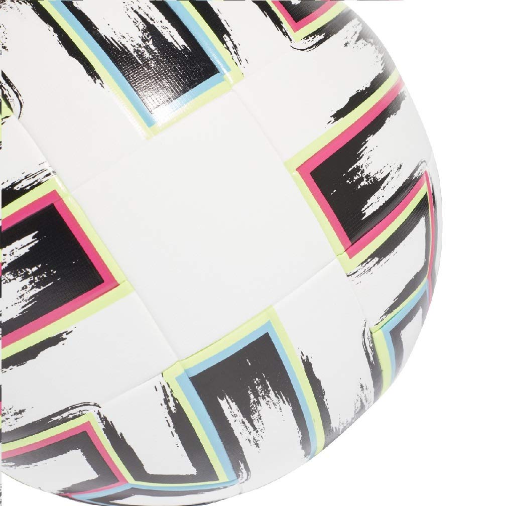 adidas Uniforia League Soccer Ball White/Black/Signal Green/Bright Cyan 4